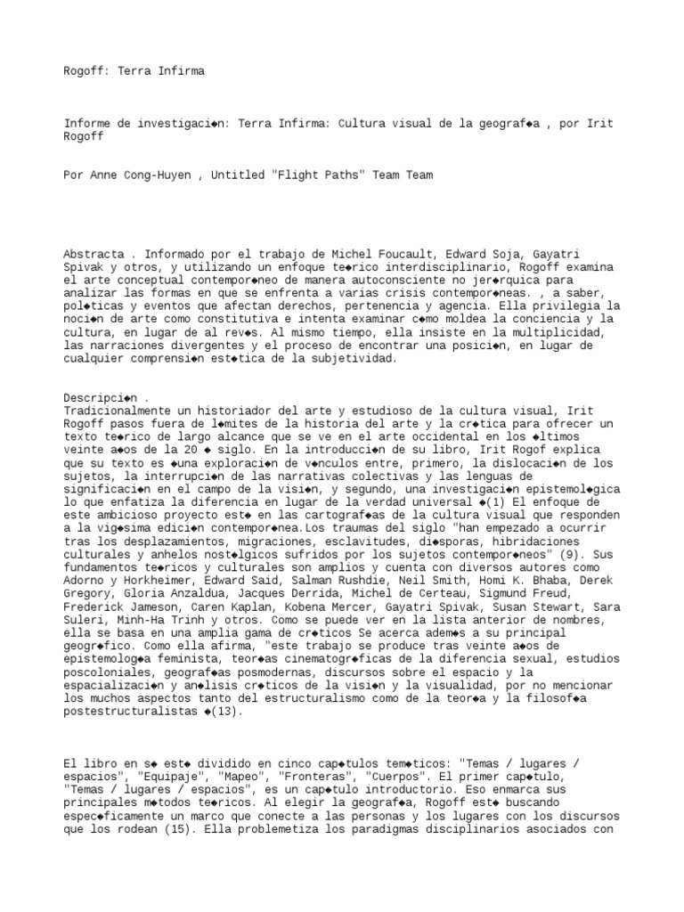Irit Rogoff | PDF | Teoría posmoderna | Teorías sociológicas