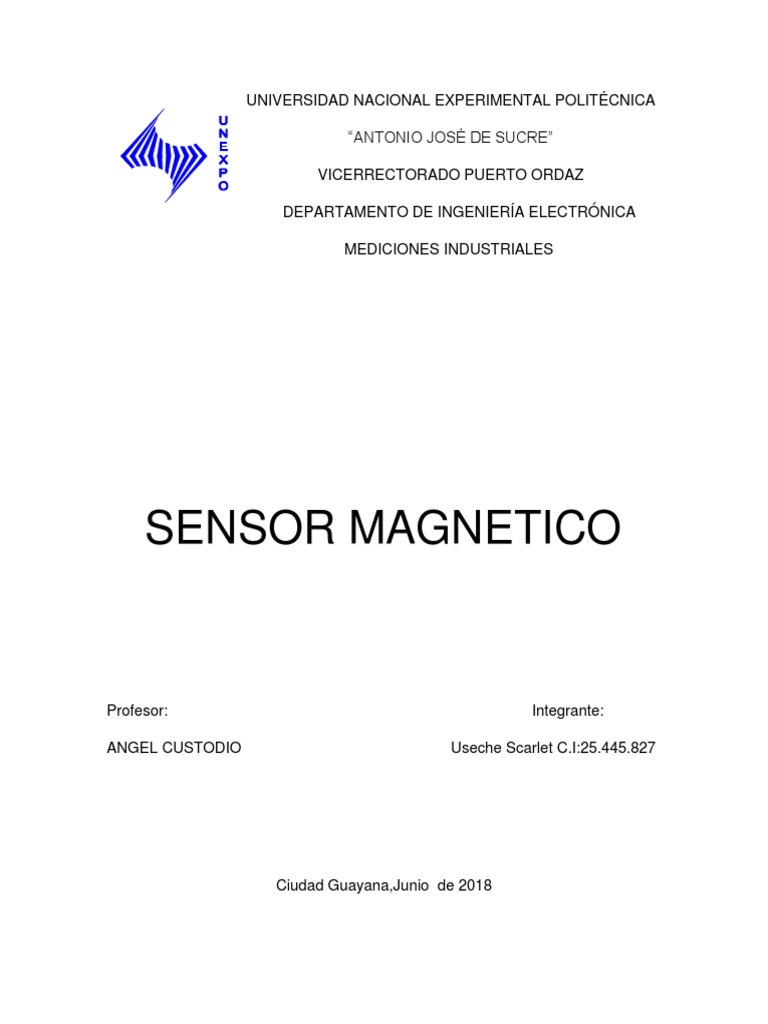Sensor Magnético | PDF | Sensor | Electrónica