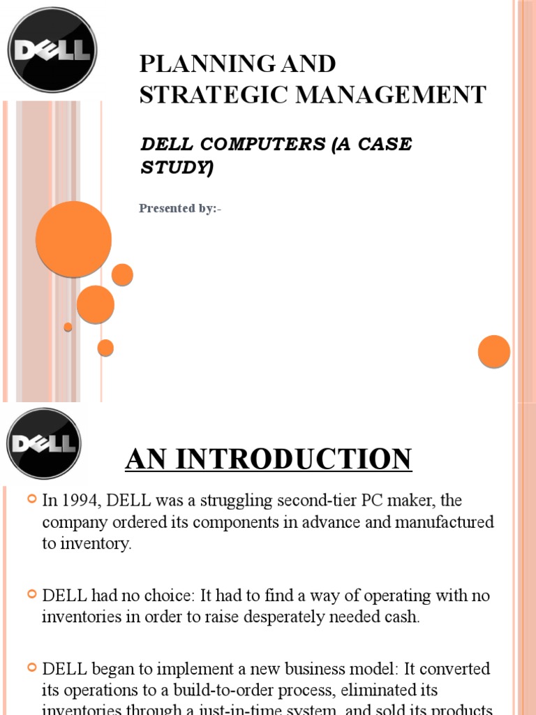 Planning and Strategic Management: Dell Computers (A Case Study) | PDF ...