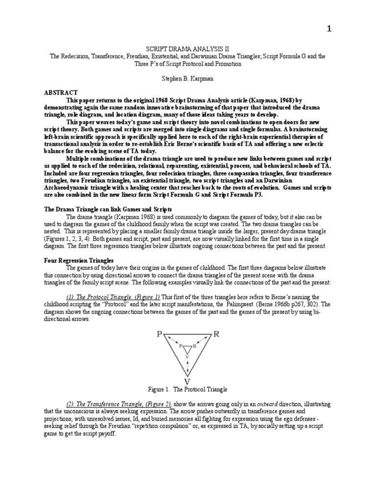 Script Drama Analysis | PDF | Id | Psychodynamics