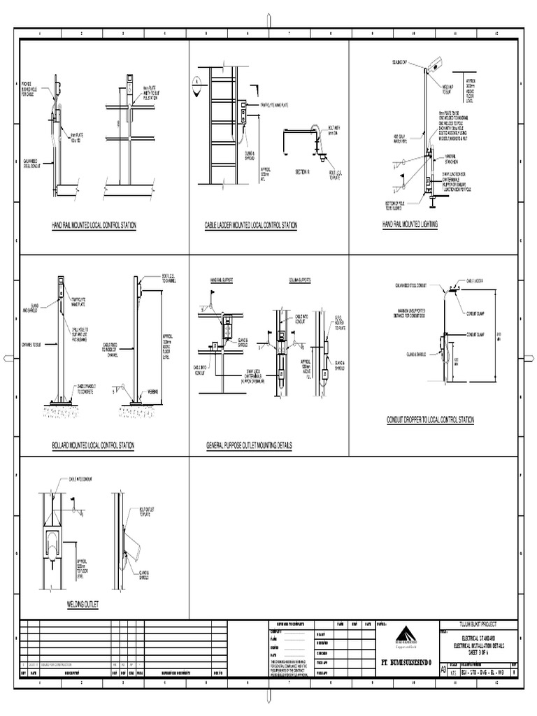 Bsi STD DWG El 001 Electrical Standard Installation 3of6 | PDF | Pipe ...