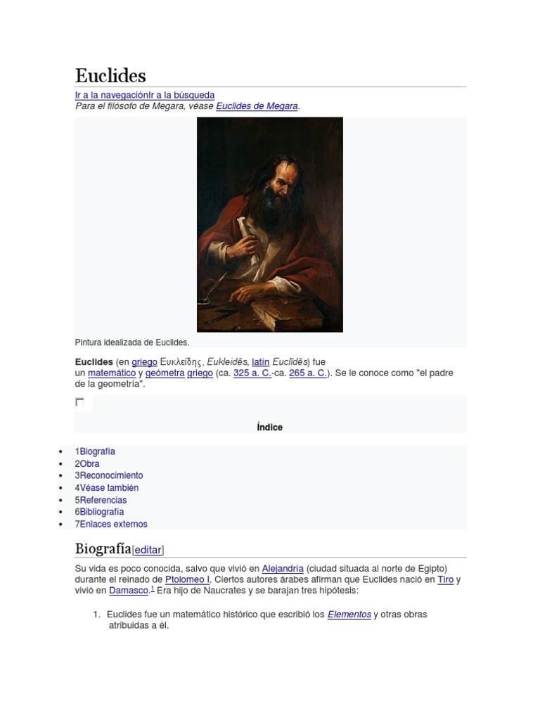 Euclides | PDF | Euclides | Geometría
