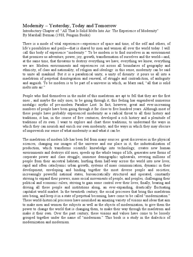Understanding Modernity's Evolution | PDF | Modernism | Modernity