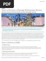 On-stream Inspection for Mechanical Integrity | PDF | Ultrasound | Risk