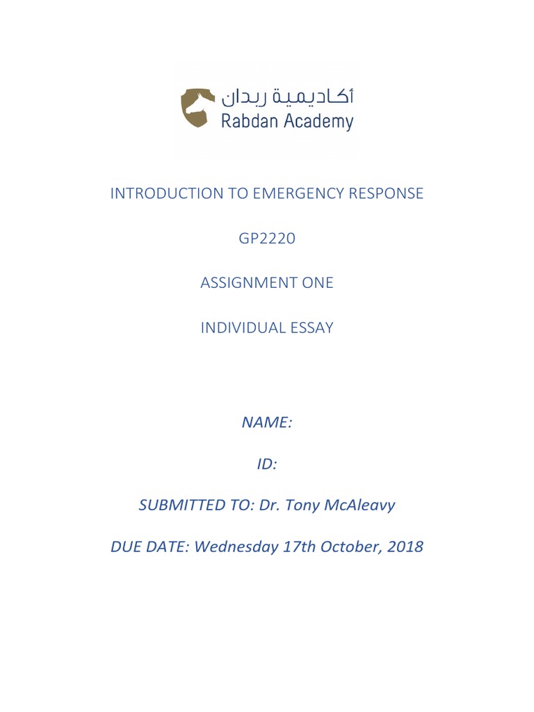 Emergency Response | PDF | Emergency Management | Public Sphere