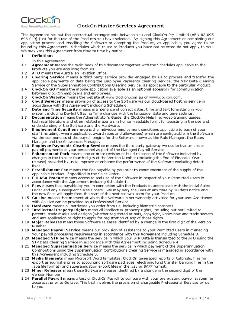 Master Services Agreement | PDF | License | Indemnity