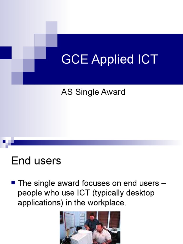 GCE Applied ICT AS Course Guide | PDF | Educational Technology | Multimedia