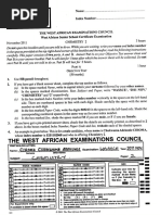 Waec - Wassce Past Questions and Answers For ENGLISH LANGUAGE-2023 | PDF