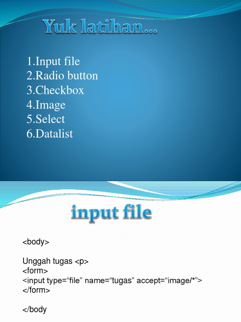 Komponen Form HTML | PDF