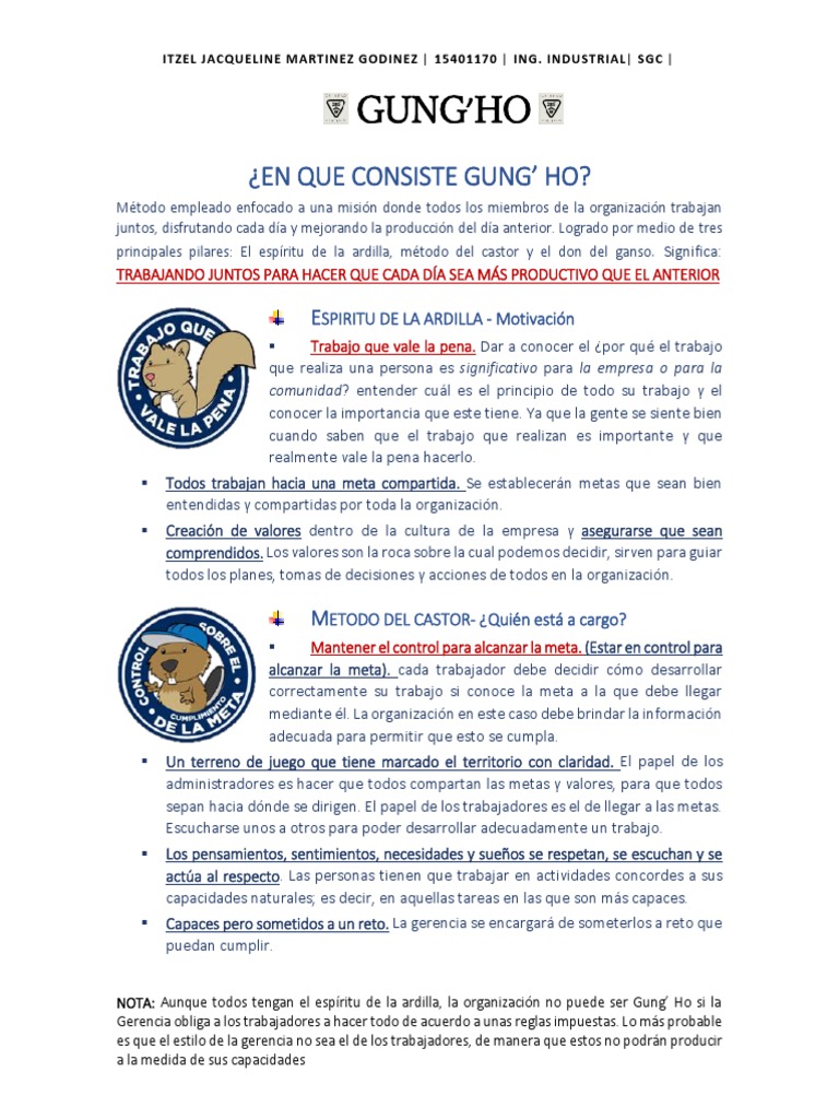 Gung Ho - Martinez Godinez Itzel | PDF | Sicología