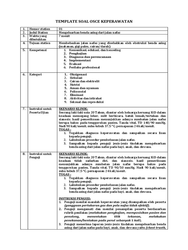 Soal Osce | PDF