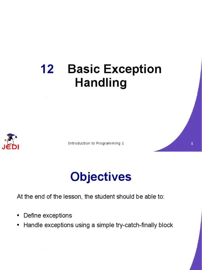 Java Exception Handling Basics | PDF | Control Flow | Programming Paradigms