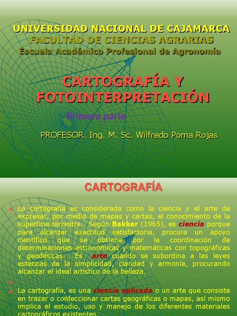 Introducción a la Cartografía Agronómica | PDF | Mapa | Cartografía