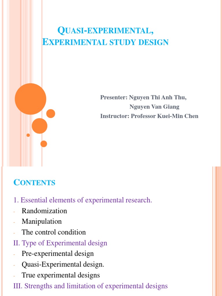 Experimental Study Design | PDF | Experiment | Randomized Controlled Trial