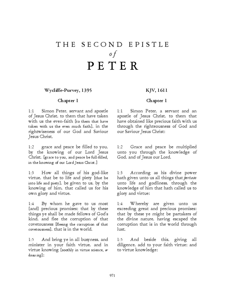 Peter: The Second Epistle of | PDF | Grace In Christianity | Last Judgment