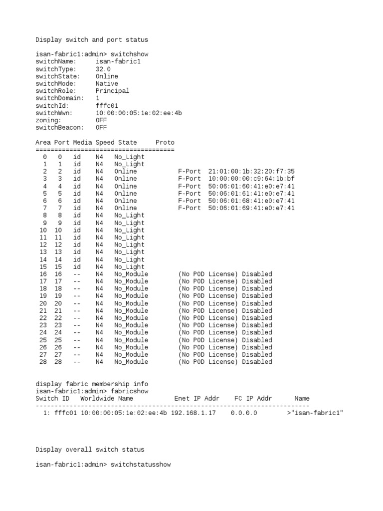 Brocade FC Switch | PDF | Computer Data | System Software