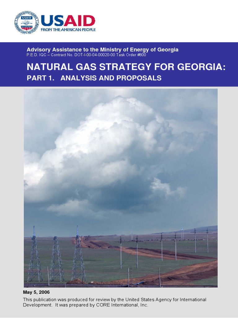 For USAID Gas Strategy Part 1 | PDF | Energy Industry | Georgia (Country)