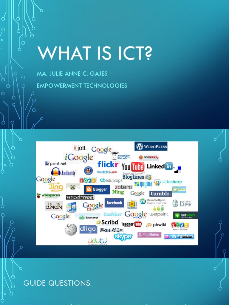 What Is Ict | PDF | Educational Technology | Mass Media