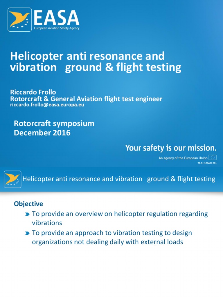 Frollo Helicopter Anti Resonance Vibration Testing 06122016 | PDF ...