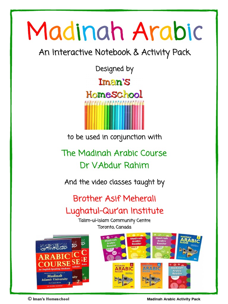 Madina Arabic Activity | PDF | Part Of Speech | Adverb