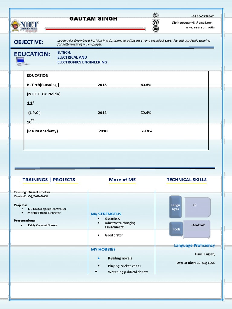 Gautam Resume Pre | PDF