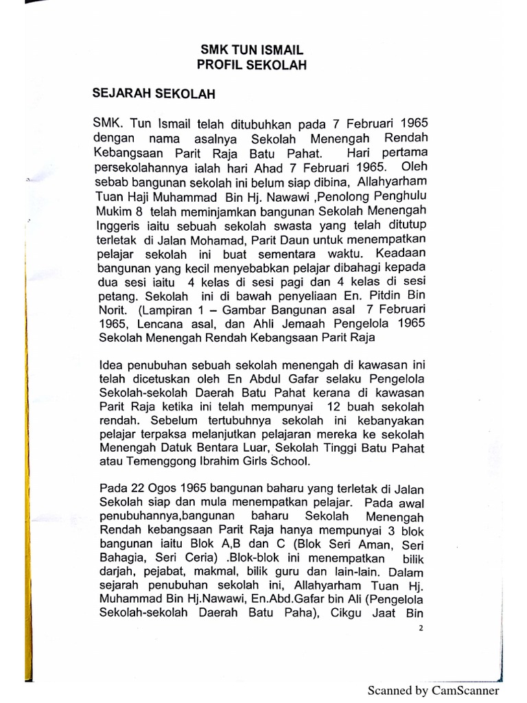 SMK Tun Ismail | PDF