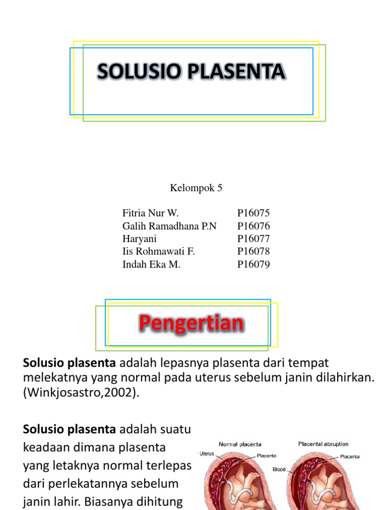 Solusio Plasenta | PDF