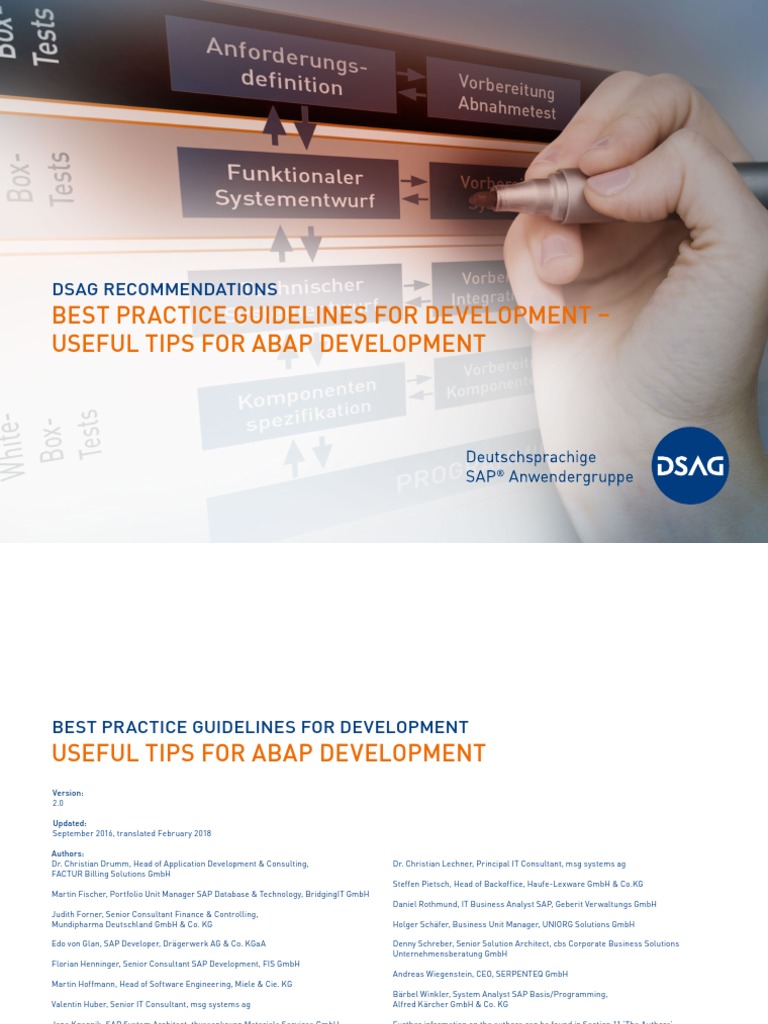 Dsag Recommendation Abap Development PDF | PDF | Object Oriented ...