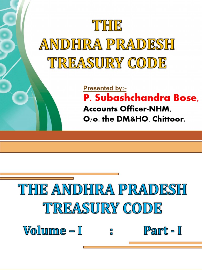 The Andhra Pradesh Treasury Code | PDF | Debits And Credits | Cheque