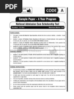 Entrance Exam Class - 9 | PDF | Solution | Test (Assessment)