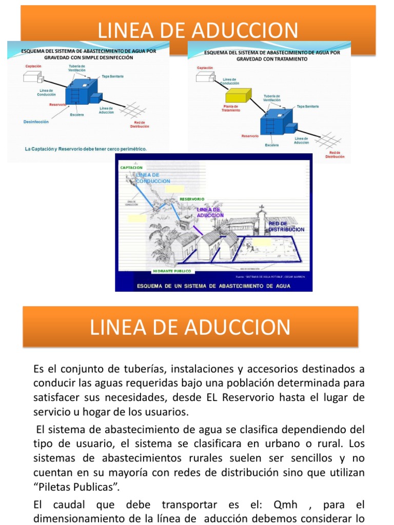 Linea de Aduccion | PDF