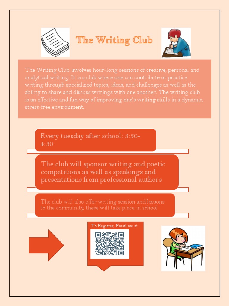 School Writing Club Sessions | PDF | Career & Growth