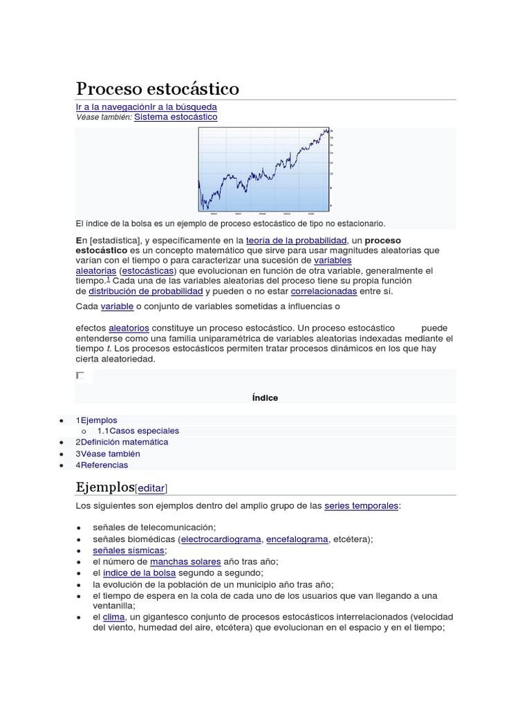 Proceso 2 | PDF | Proceso estocástico | Variable aleatoria