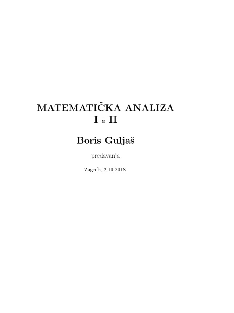 Mate Vijuga Rijeseni Zadaci Iz Vise Matematike | PDF