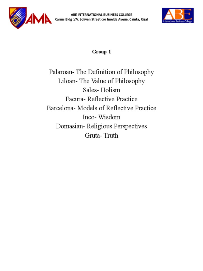 Wisdom Philo Truth | PDF | Wisdom | Holism