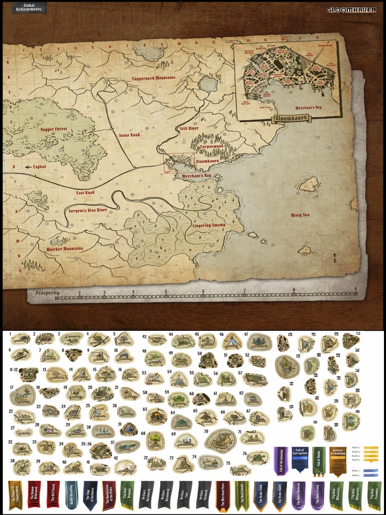 Gloomhaven Maps and Tokens | PDF