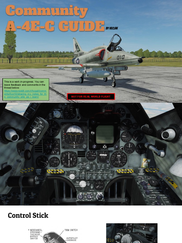 A-4E Community Guide | PDF | Aircraft | Flap (Aeronautics)
