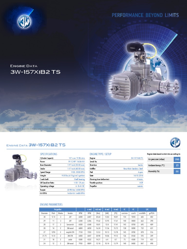 3W 157xi B2 TS Engine Data | PDF | Engines | Fuel Injection