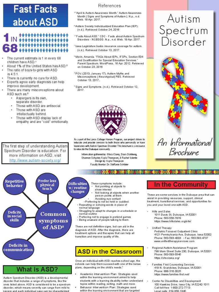 Brochure Revised | PDF | Autism Spectrum | Individualized Education Program
