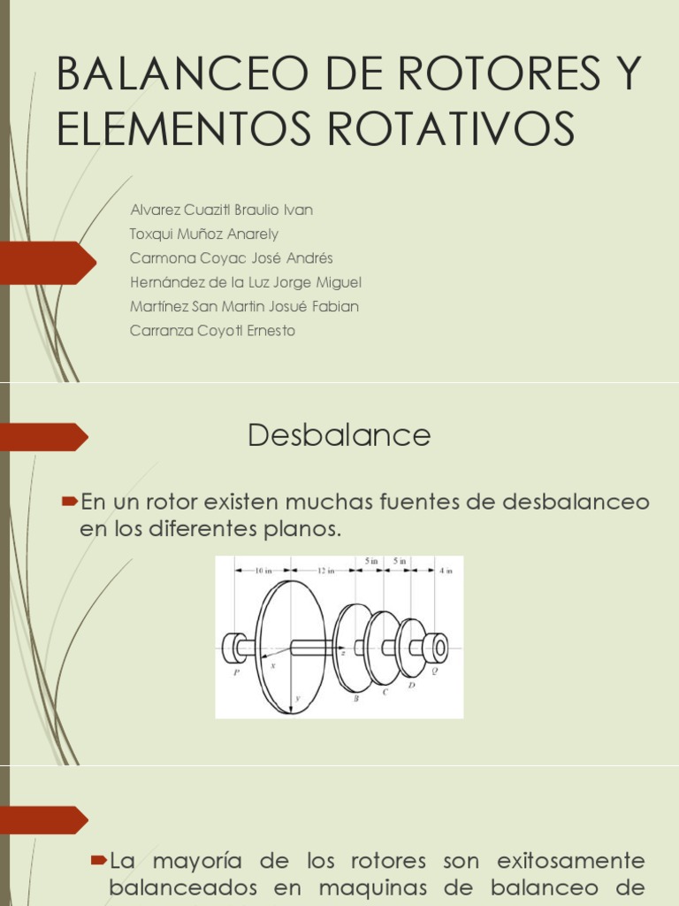 Balance dinamico y estatico | Rotación | Engranaje