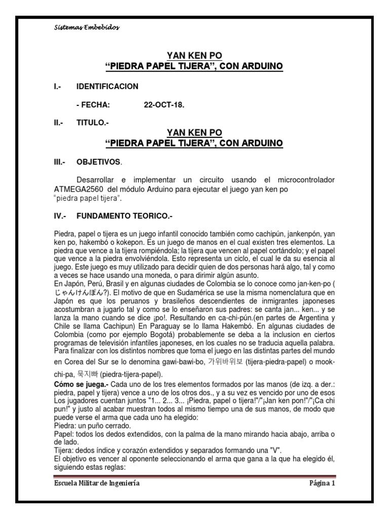 Yan Ken Po Arduino | PDF | Ocio | Deportes