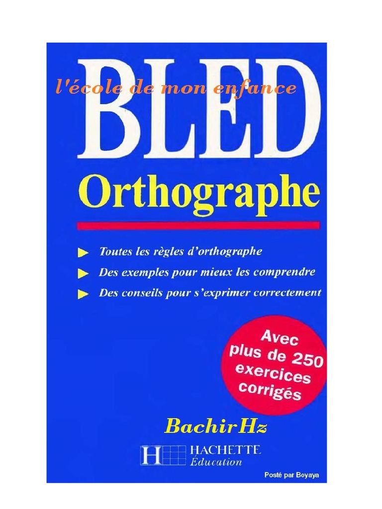 Bled Orthographe PDF | PDF