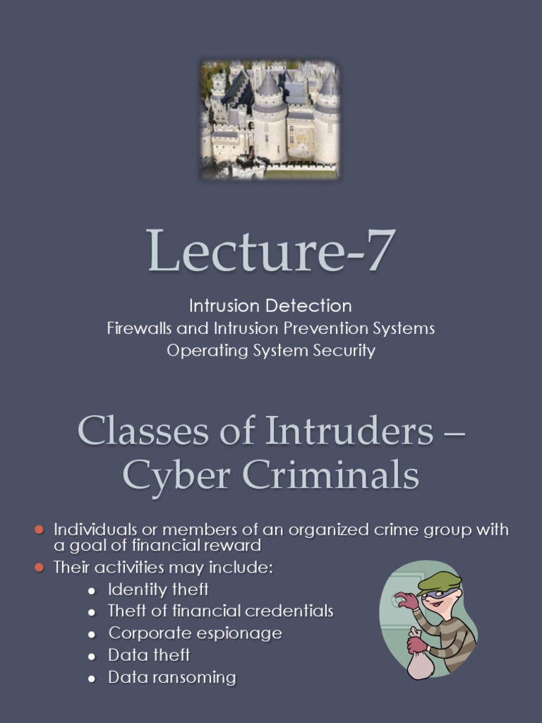 Lecture 7 Intrusion Detection Download Free Pdf Firewall Computing Computer Security