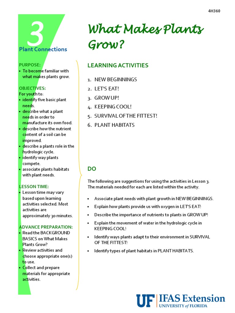 What Makes Plants Grow | Download Free PDF | Soil | Plants