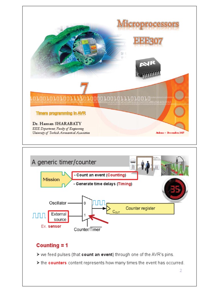 Timers Programming in AVR Microcontrollers Using Assembly | Download Free PDF | Central ...