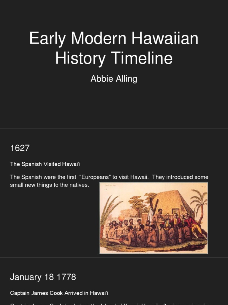 early modern hawaiian history timeline | Hawaii | Polynesia | Free 30 ...
