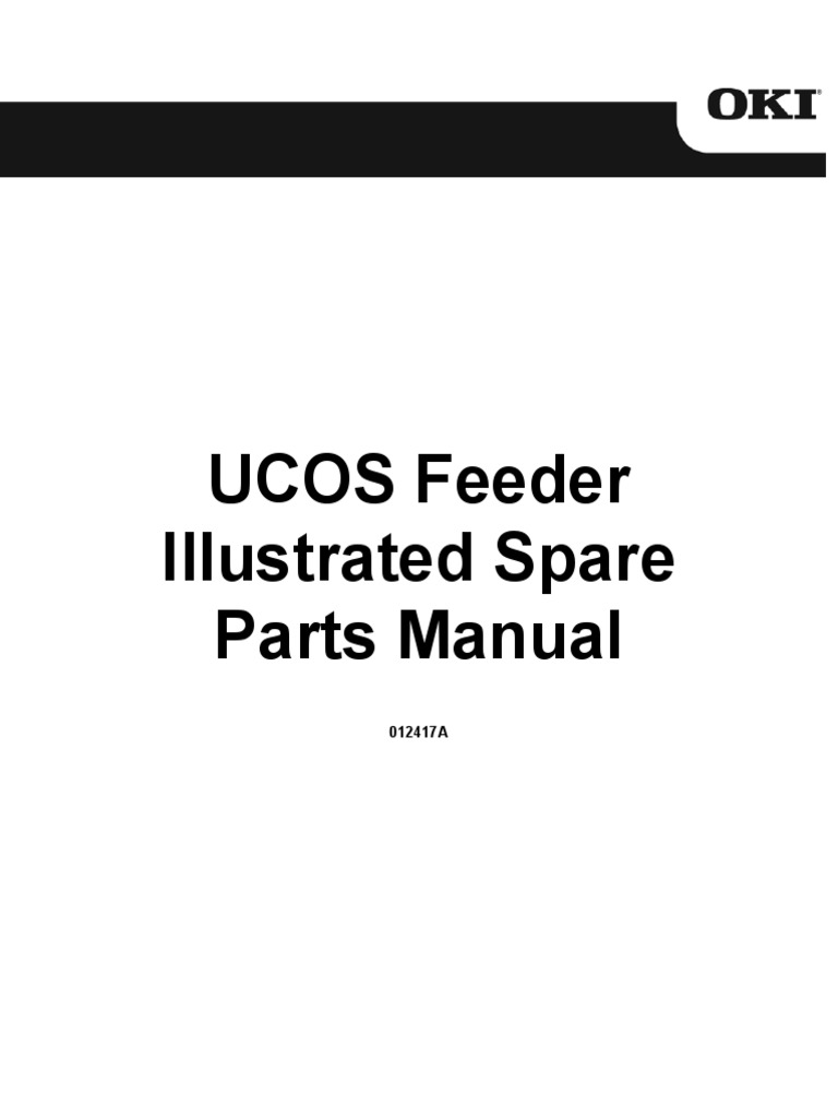 UCOS Feeder Spare Parts Manual | PDF