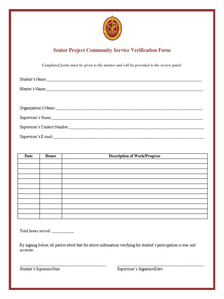 Service Verify Form | PDF