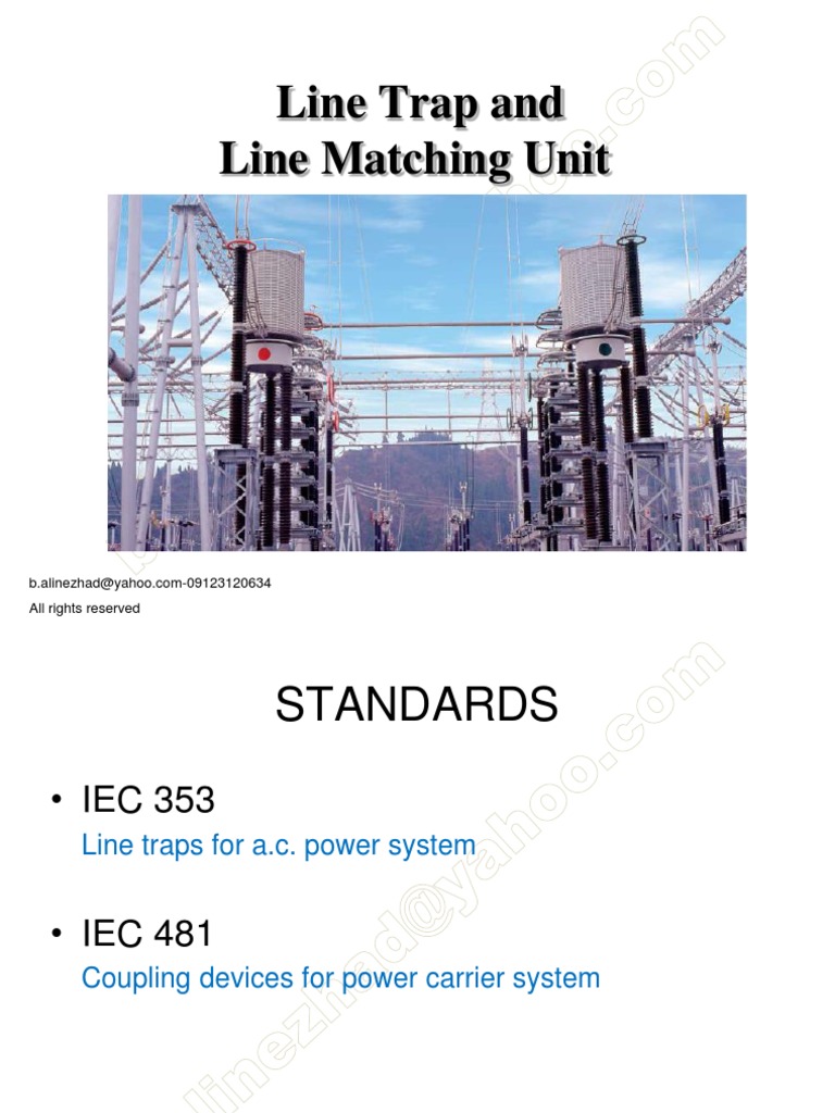Line Trap and Line Matching Unit: All Rights Reserved | PDF | Hertz ...