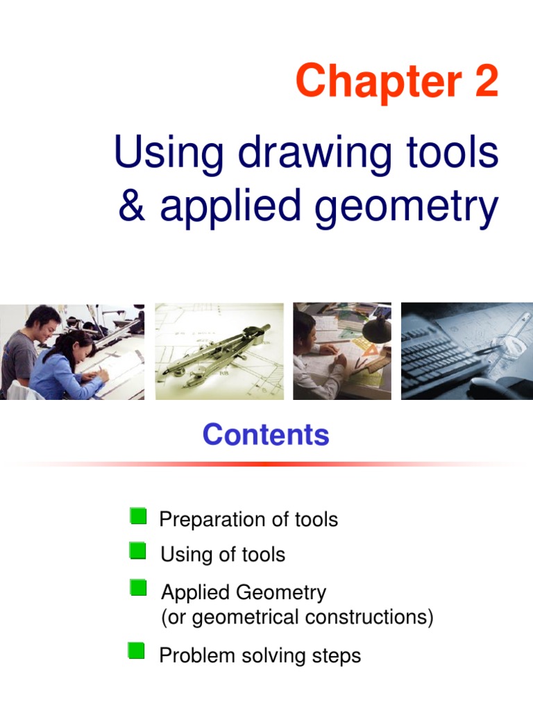 Drawing Tools and Techniques Guide | PDF | Line (Geometry) | Perpendicular